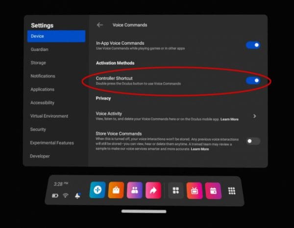 How to Enable Oculus Quest 2 Voice Commands - Technipages