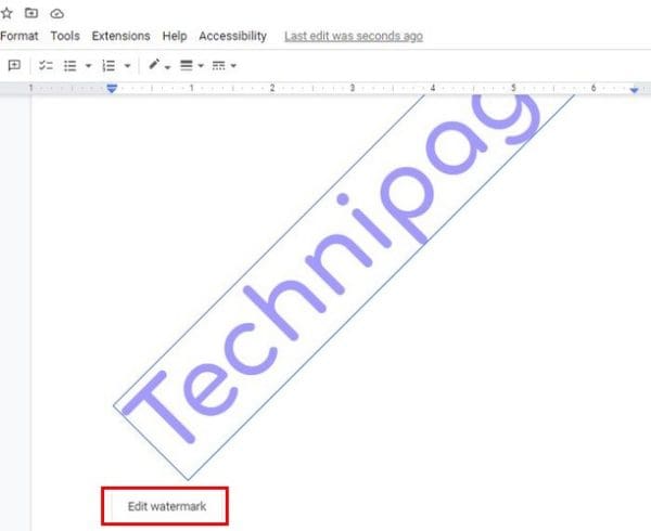 How to Add a Text Watermark in Google Docs - Technipages