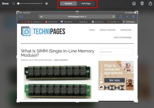 How to Take Scrolling Screenshots on iPad - Technipages