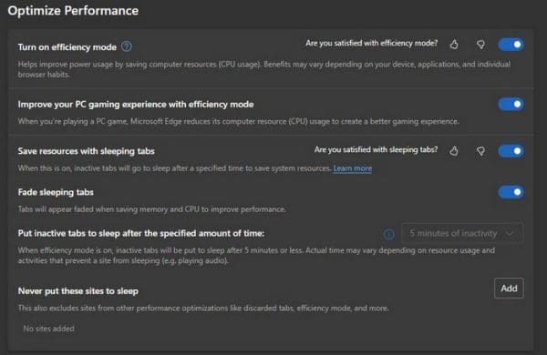 Microsoft Edge: How to Turn on Efficiency Mode - Technipages