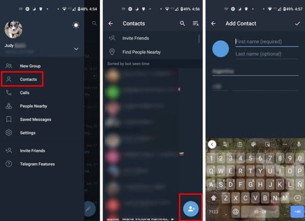 Telegram: How to Add or Delete a Contact - Technipages