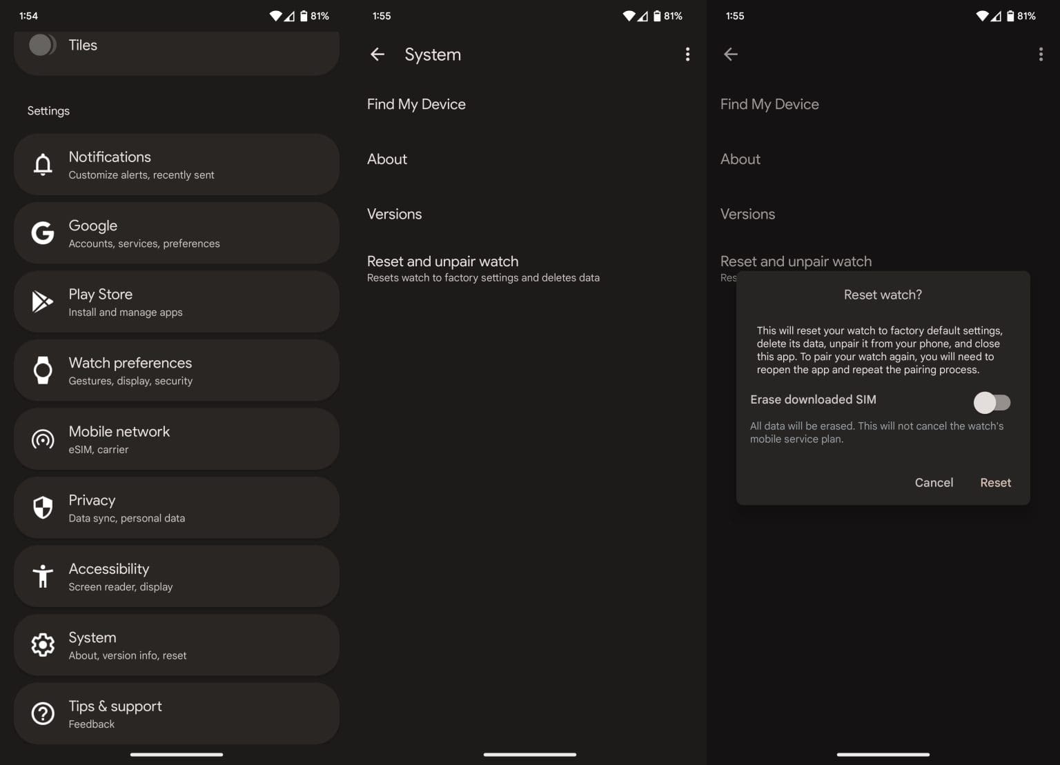 How to Reset Pixel Watch - Technipages