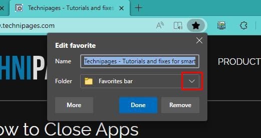 Microsoft Edge: How to Manage Favorites - Technipages