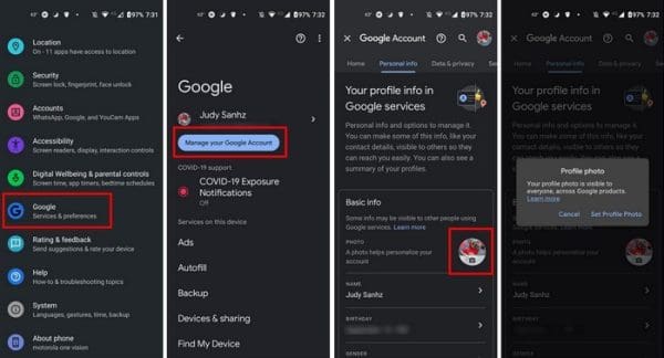 How to Change Your Google Profile Picture - Technipages