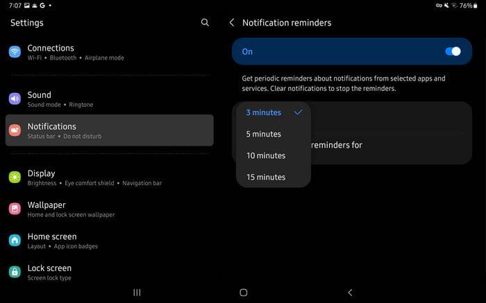 Samsung Galaxy Tab S5e - How to Customize Your Notifications - Technipages