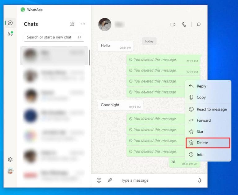 WhatsApp Delete for Me: All You Need to Know - Technipages