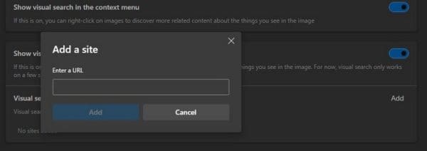 Microsoft Edge: How to Turn On/off Visual Search - Technipages