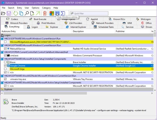 What Is Autoruns for Windows and How to Use It - Technipages