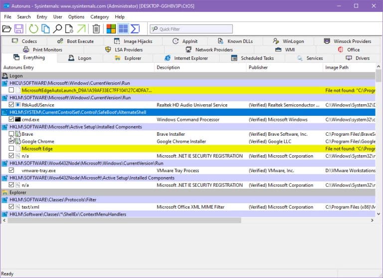 What Is Autoruns for Windows and How to Use It - Technipages