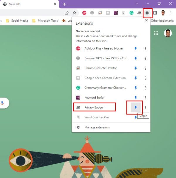 How to Use the Privacy Badger Chrome Extension - Technipages
