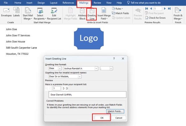 How to Mail Merge From Excel to Word in 2 Ways - Technipages