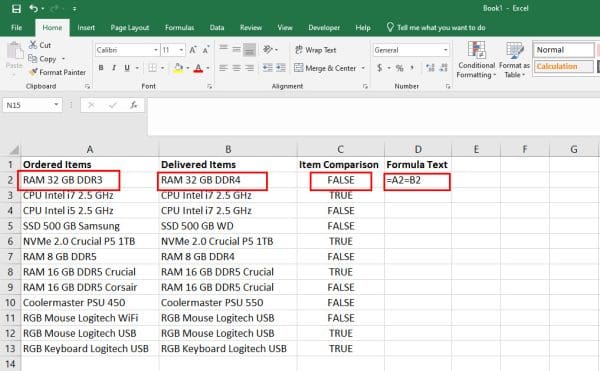 How to Compare Text in Excel: The 8 Best Methods - Technipages