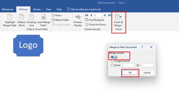 How to Mail Merge From Excel to Word in 2 Ways - Technipages