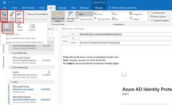 Outlook Email View Changed: 5 Best Ways to Fix It - Technipages