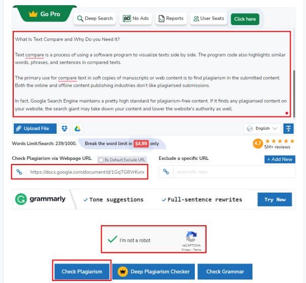 How to Do a Text Compare Online Using Cloud Apps - Technipages