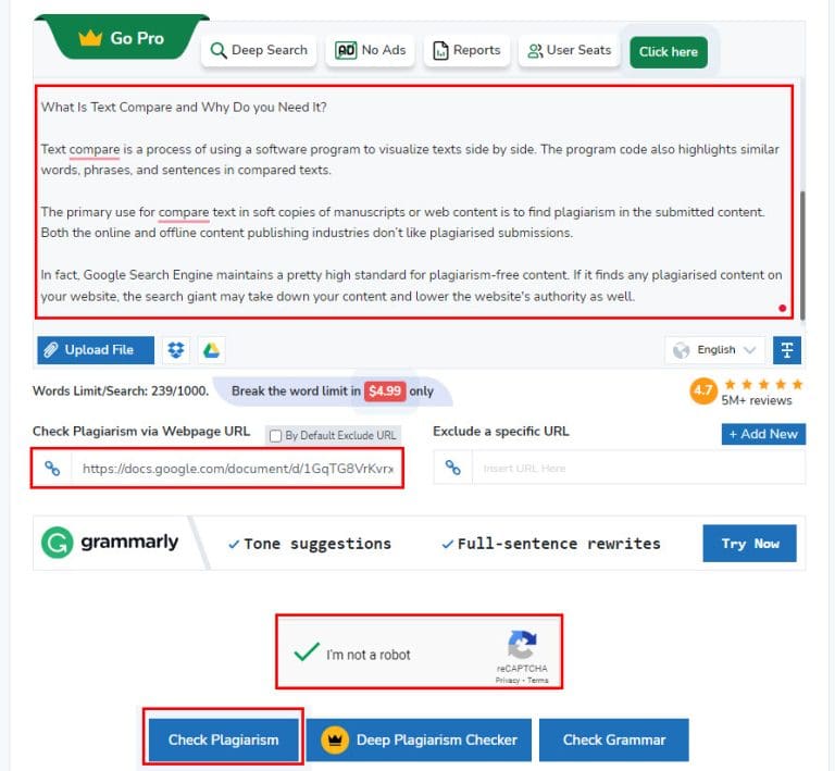 How to Do a Text Compare Online Using Cloud Apps - Technipages