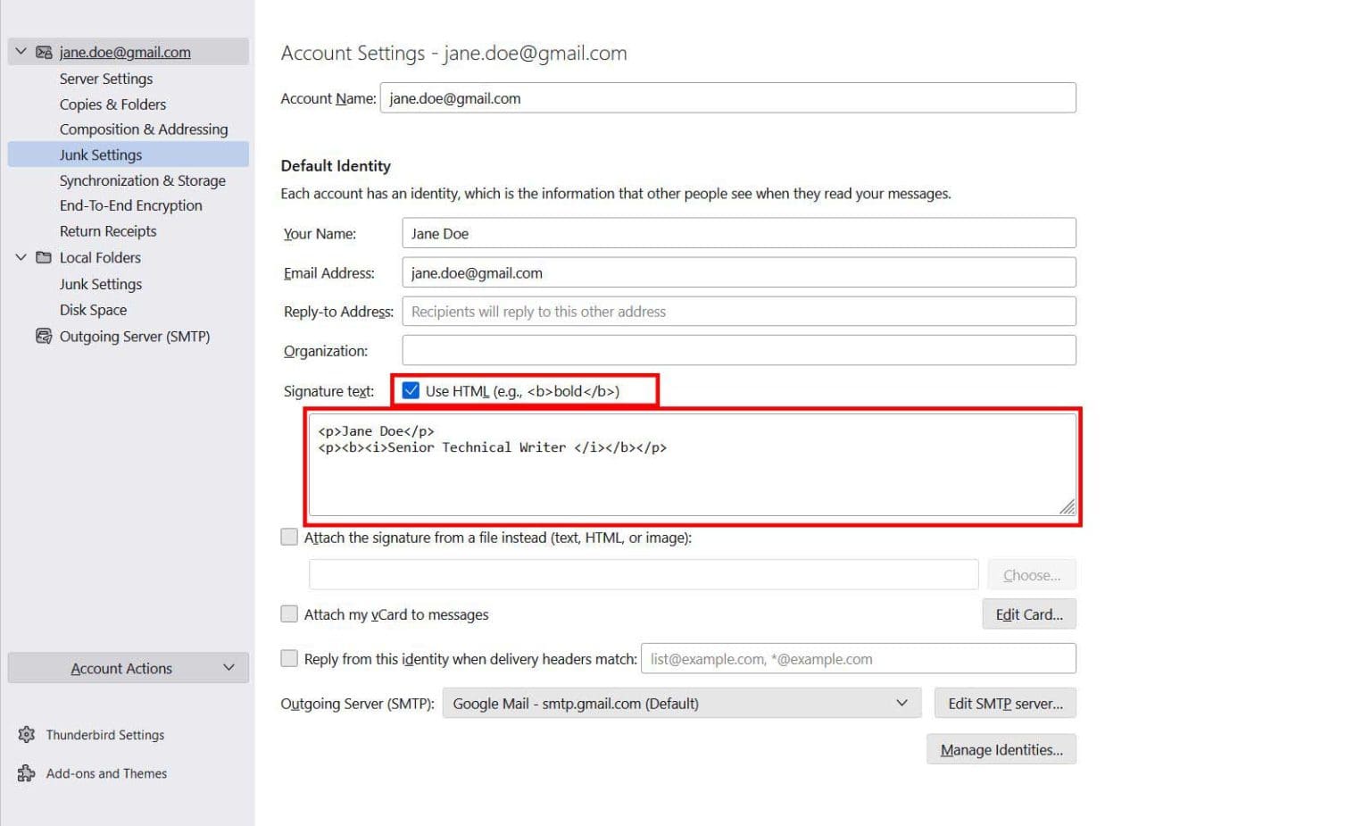 How to Add Signature to Mozilla Thunderbird - Technipages