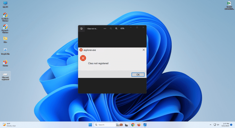 How to Fix Explorer.exe: Class Not Registered Error - Technipages