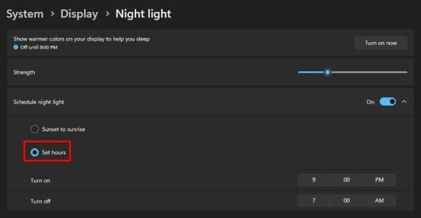 How to Enable and Use Windows 11 Night Light - Technipages