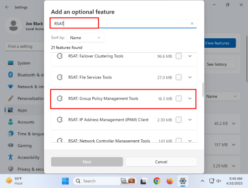 Group Policy Management Console on Windows 11 - Technipages