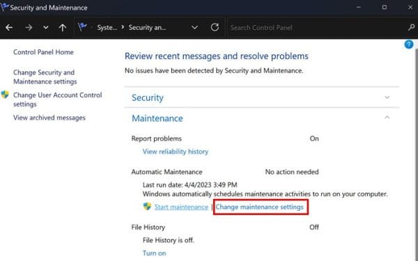 Windows 11: How to Turn Automatic Maintenance Off or On - Technipages