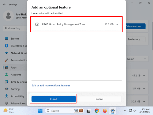 Group Policy Management Console on Windows 11 - Technipages