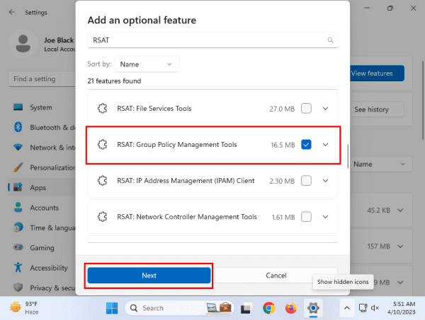 Group Policy Management Console on Windows 11 - Technipages