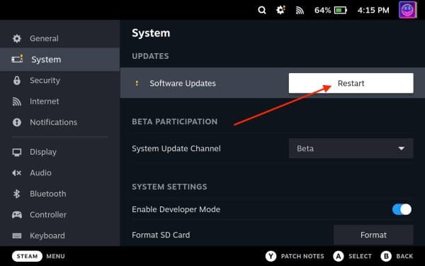 How to Update Steam Deck - Technipages