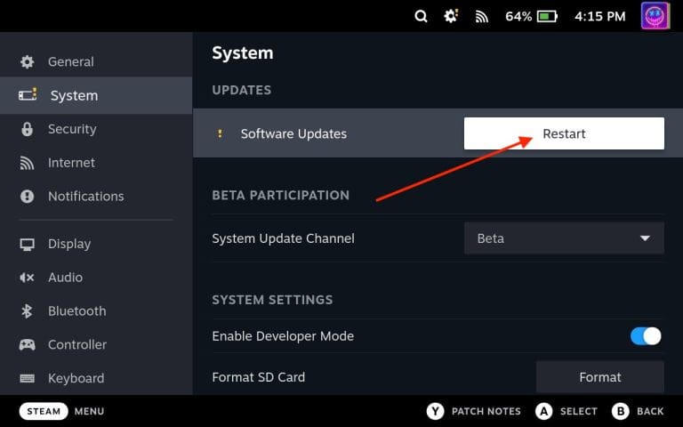 How to Update Steam Deck - Technipages