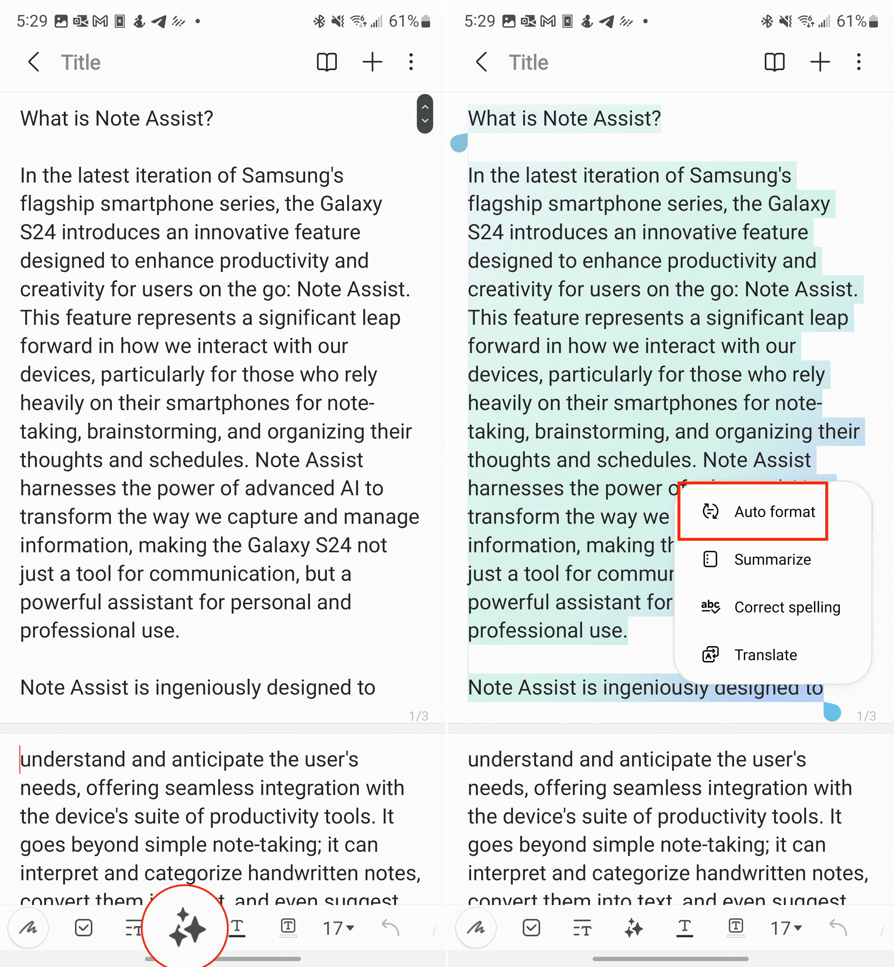 How to Use Note Assist on Galaxy S24 - Technipages
