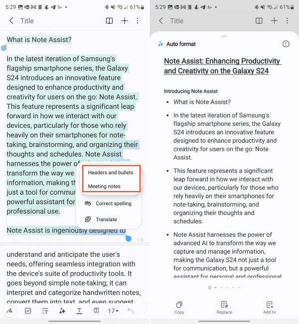 How to Use Note Assist on Galaxy S24 - Technipages