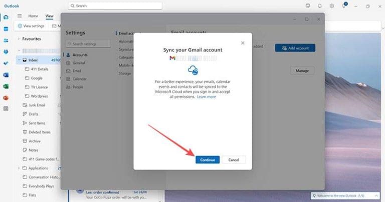 Steps How to Sync Microsoft Outlook with Gmail - Technipages