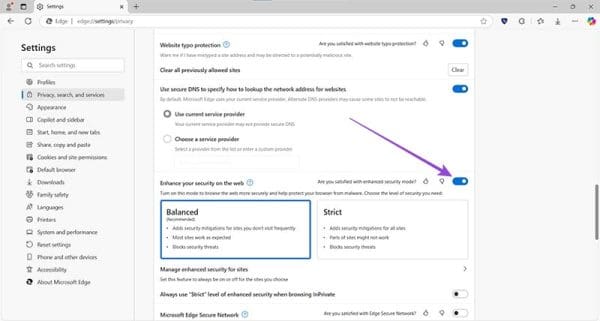 How to Change Security Settings in Microsoft Edge - Technipages
