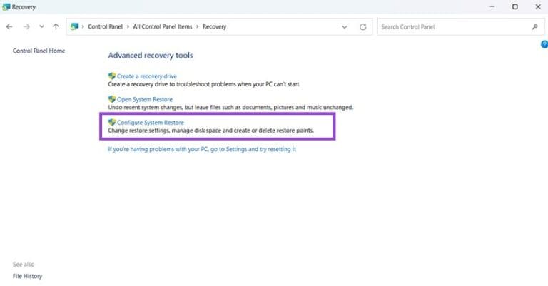 Steps to Do a System Restore in Windows 11 - Technipages