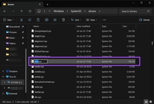 How to Fix “ene.sys Driver Cannot Load” Error on Windows 11 - Technipages