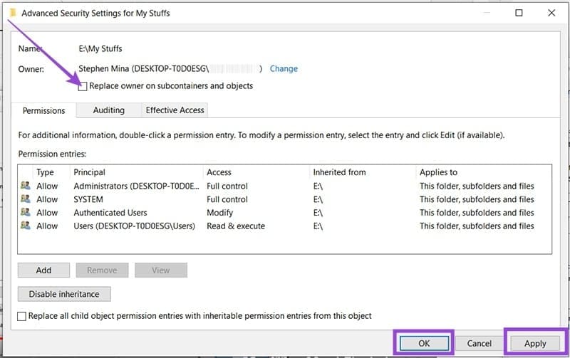 How to Fix You Need Permission to Perform This Action Error - Technipages