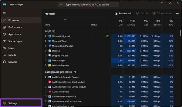 Task Manager Shows Network Usage at 0% - Technipages