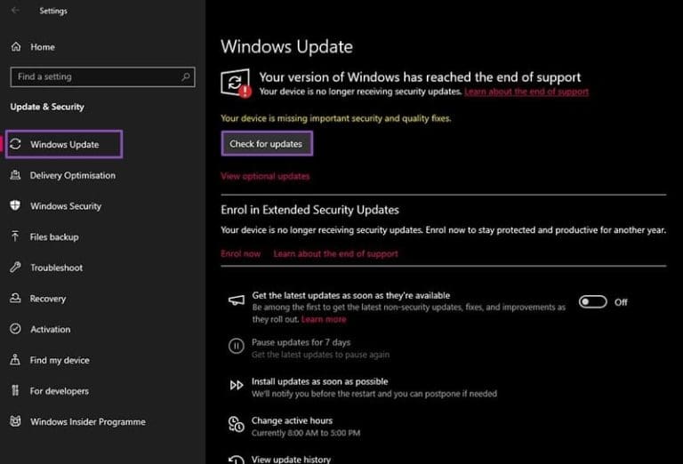 PC Can’t Enroll for Windows 10 Extended Security Updates – How to Fix ...
