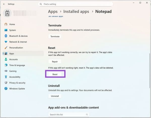 How to Reset Notepad to Factory Settings - Technipages