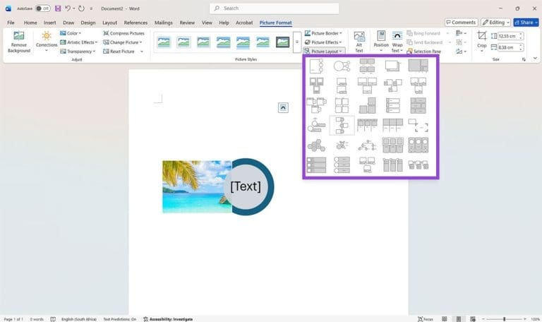 How to Turn a Microsoft Word Picture Into SmartArt - Technipages